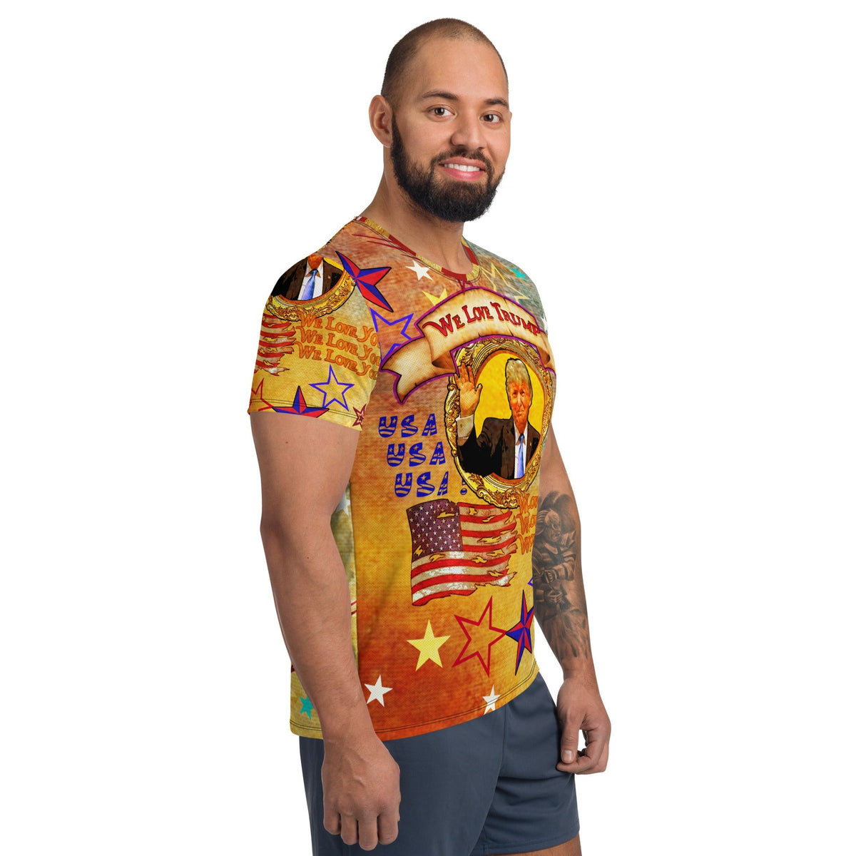 "THE WE LOVE TRUMP MUSCLE TEE" for men – TRUMP TEES